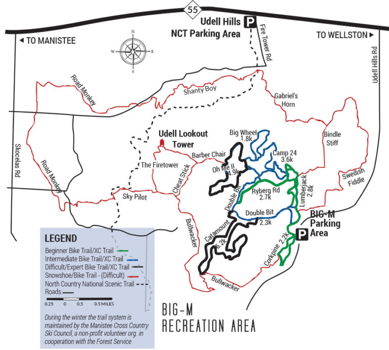 big-m-map.jpg | Manistee County Tourism - Manistee, Michigan